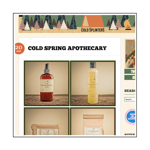 Cold Splinters | COLD SPRING APOTHECARY – Cold Spring Apothecary